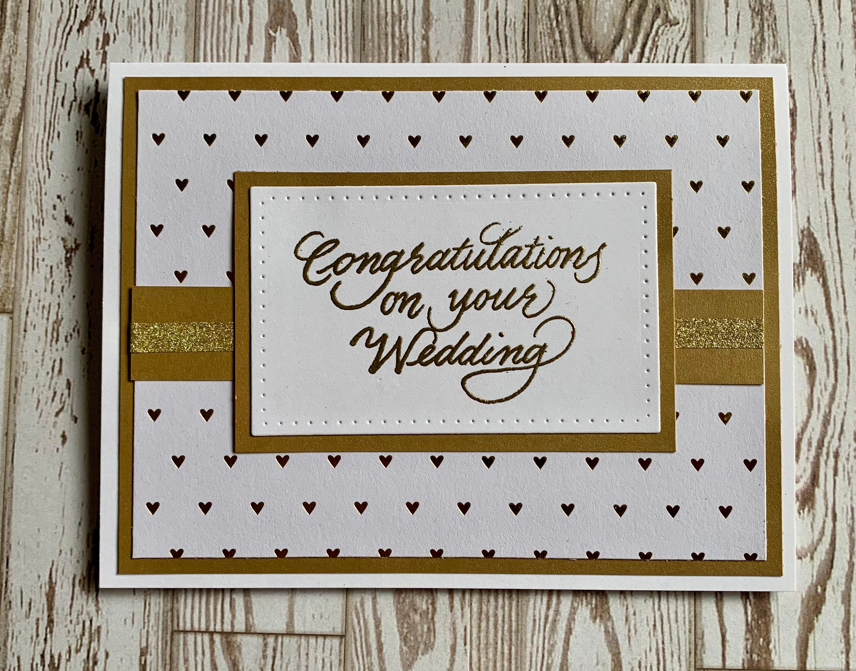 Wedding Card-congratulations on Your Wedding-bride and Groom Card-love ...