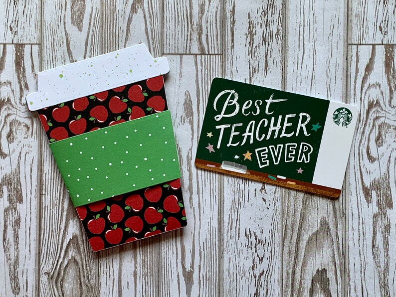Teacher Appreciation Gift Card Holder-teacher Themed Gift Card - Etsy