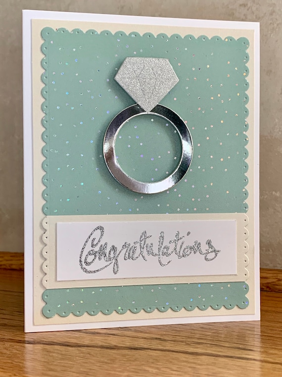 Engagement Card-Handmade Engagement Card-Congrats on Your | Etsy
