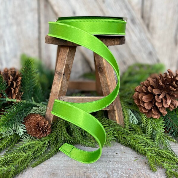 Lime Green Satin - Etsy