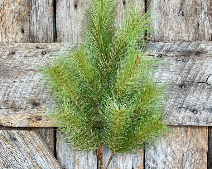 30" Long Needle Spray, Rustic Pine Spray, Artificial Pine Spray ...