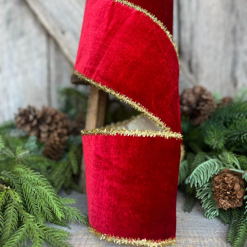 Red Velvet Ribbon - Etsy