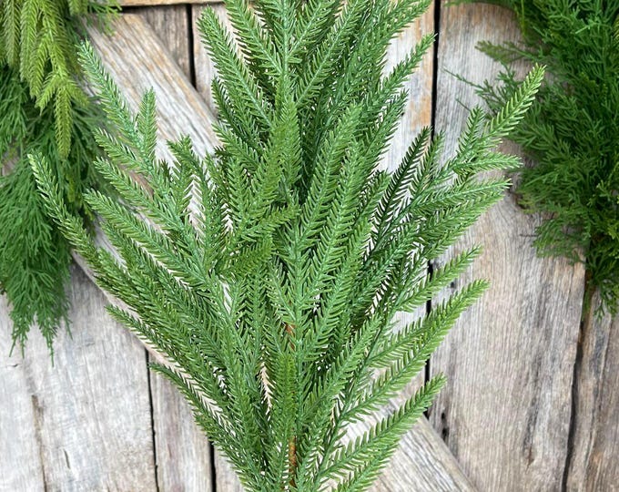 27 Norfolk Pine Spray, Real Touch Norfold Pine, Artificial Pine Spray ...