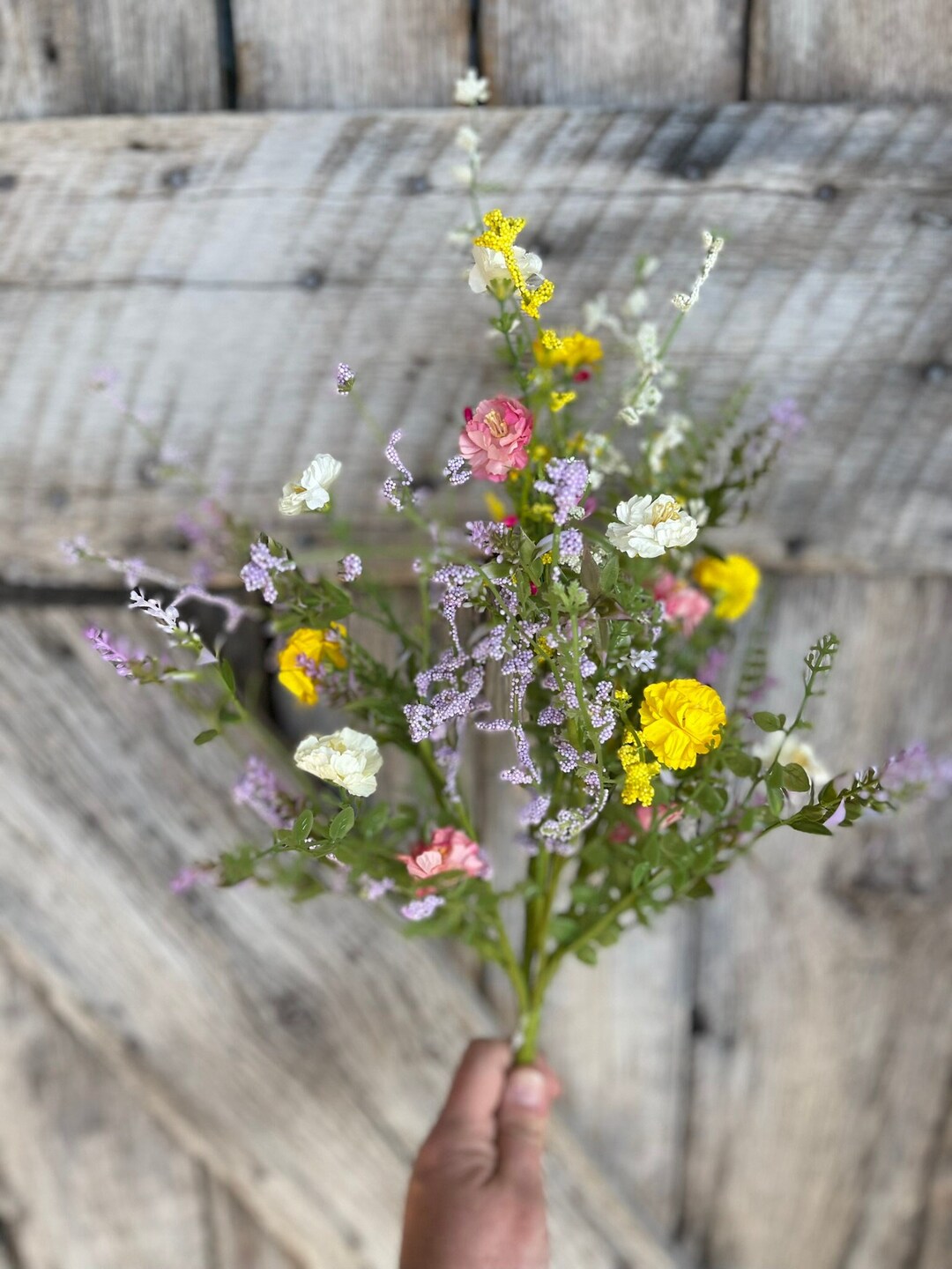 20 Mixed Wild Flower Bush, Floral Filler Spray, Spring Florals ...