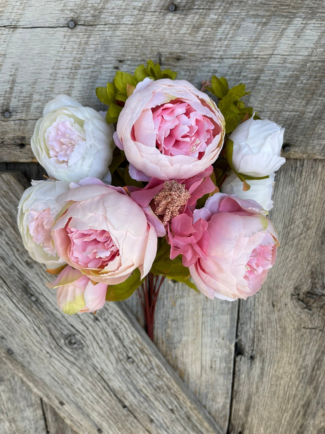 Pink Peony, Spring Peonies, Artificial Peony, Pink Peony Bush, Spring ...
