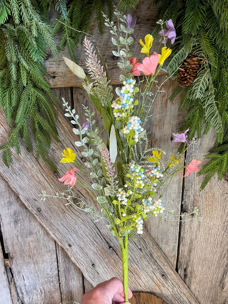 60919, 23" Spring Floral Spray, Floral Filler Supply, Wreath Supply ...