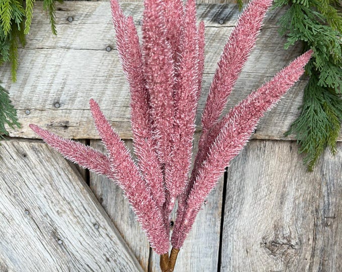 24 Pink Foxtail Bundle, Fall Greenery, Fall Spray, Fall Artificial ...