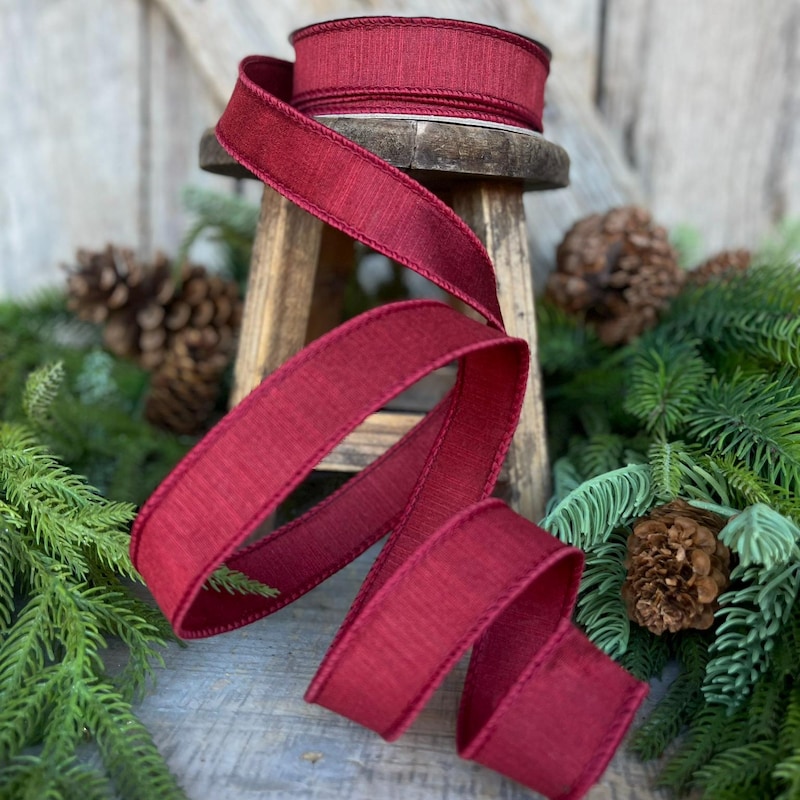 Maroon Ribbons - Etsy