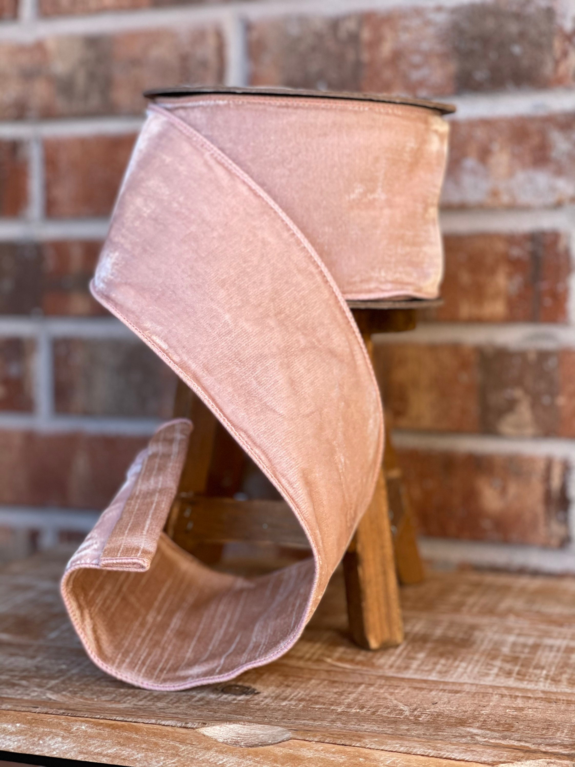 Pink velvet ribbon, d stevens ribbon, 4 inch ribbon, spring ribbon ...