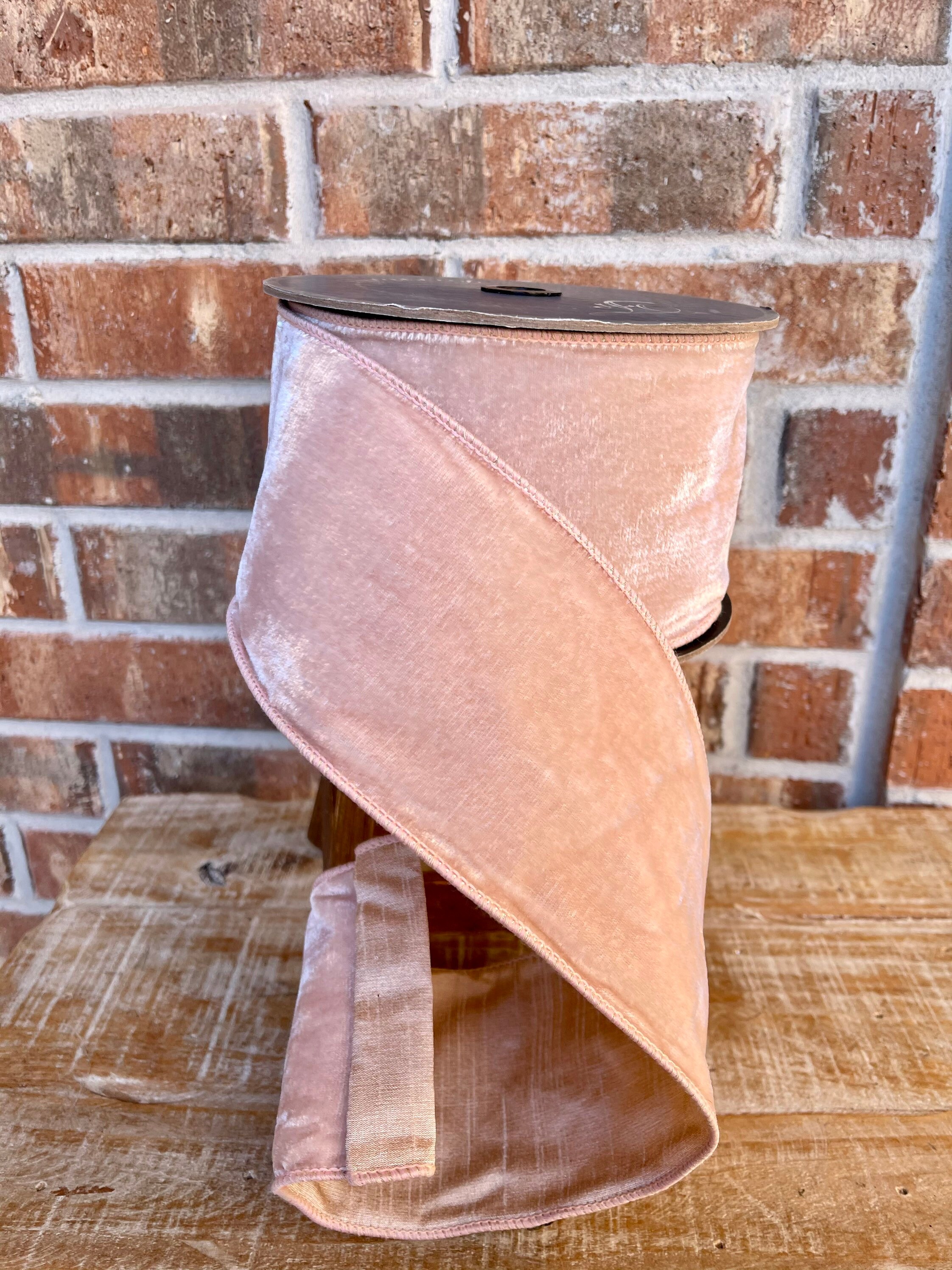 Pink velvet ribbon, d stevens ribbon, 4 inch ribbon, spring ribbon ...