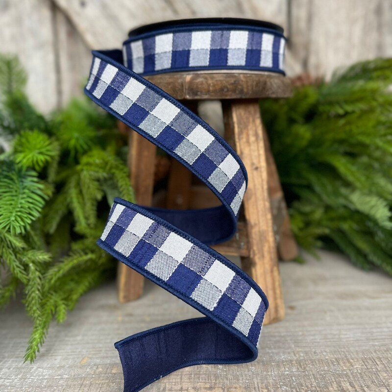 Navy and White Ribbon - Etsy