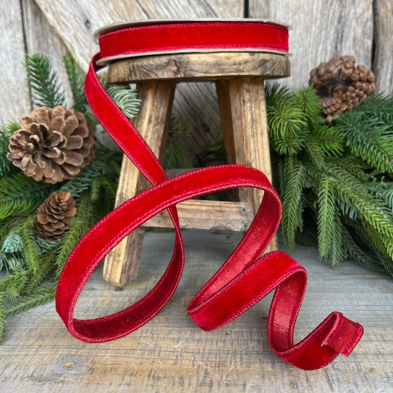 Christmas Ribbon 3/4 - Etsy
