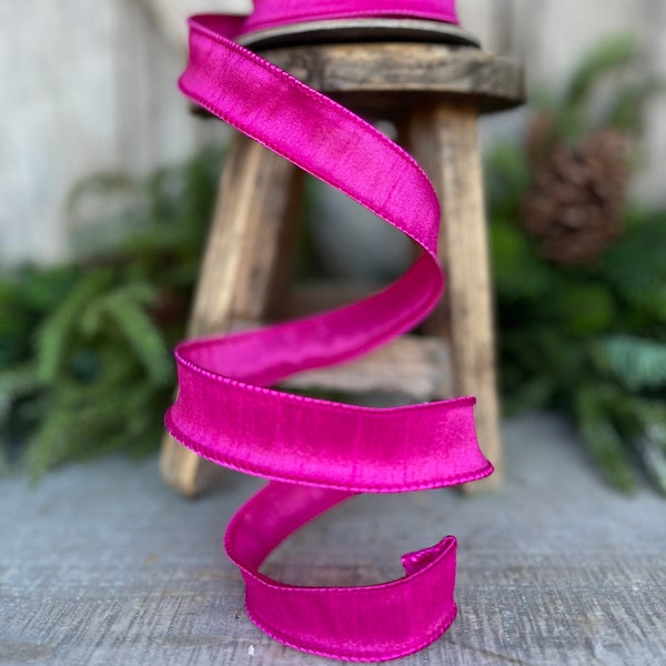 Pink Wired Ribbon - Etsy