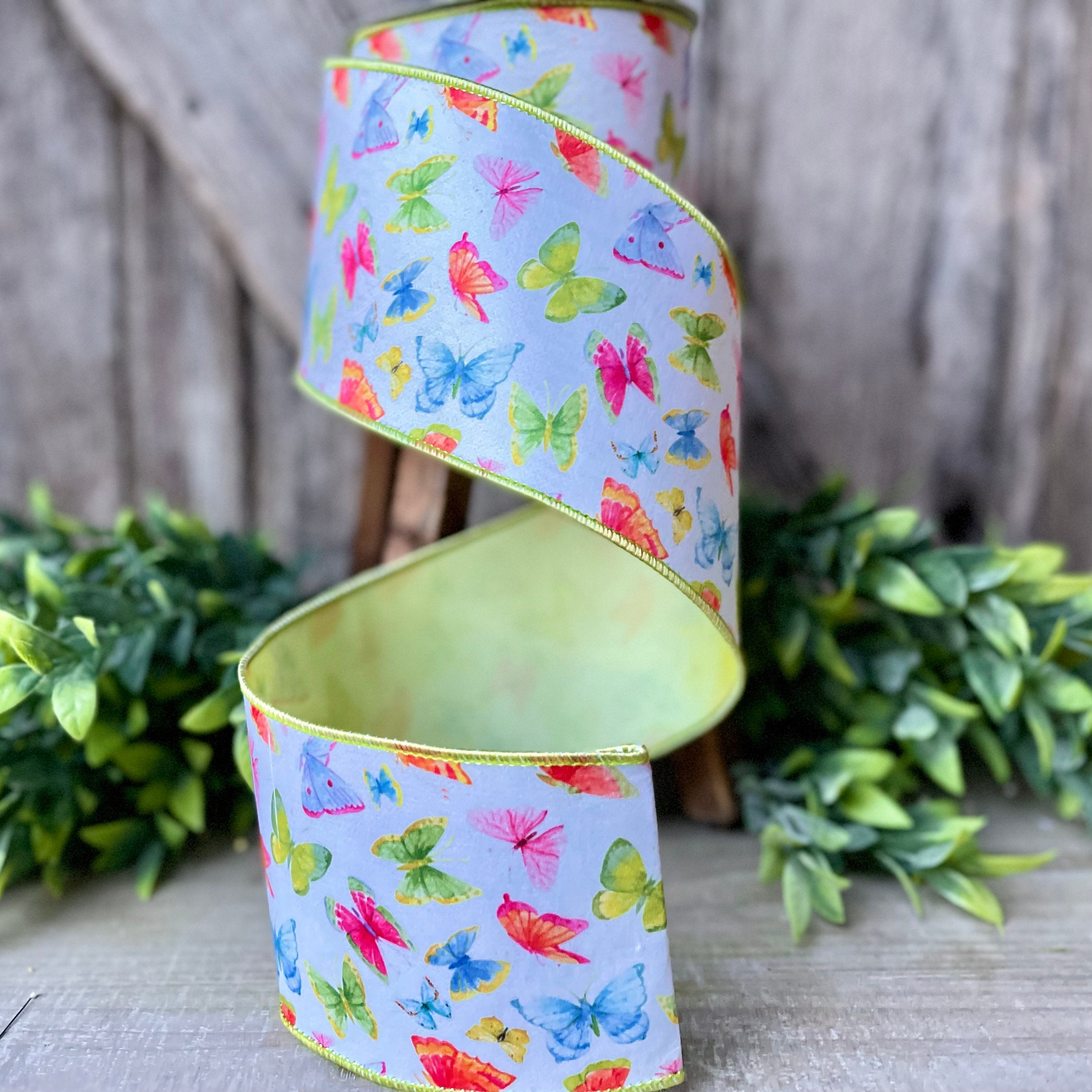 Butterfly Ribbon, 4 Butterfly Ribbon, Farrisilk Ribbon, Spring Summer ...