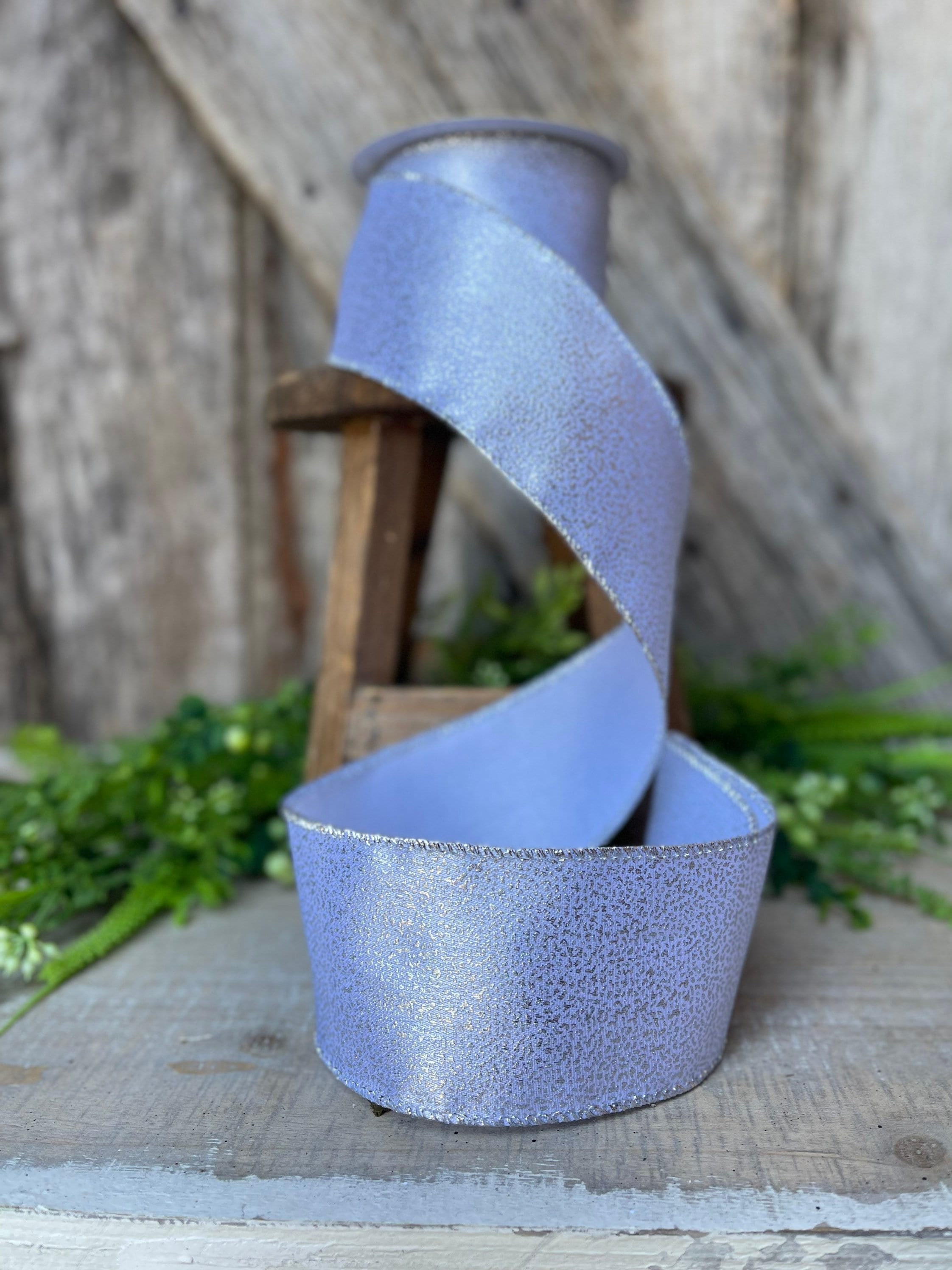 Silver ribbon, silver gold ribbon, metallic ribbon, wreath ribbon ...