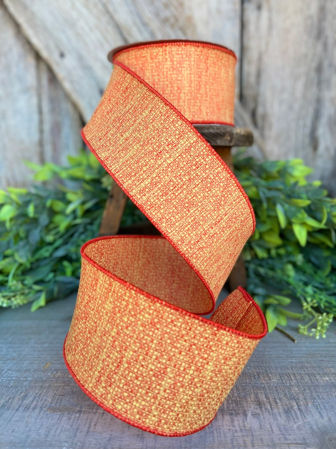 2.5" Candy Corn Tweed, Farrisilk Ribbon, Fall Ribbon, Halloween Ribbon ...
