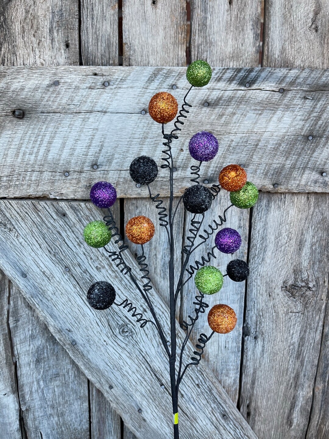 27" Halloween Ball Spray, Halloween Gum Ball Spray, Halloween Vase ...