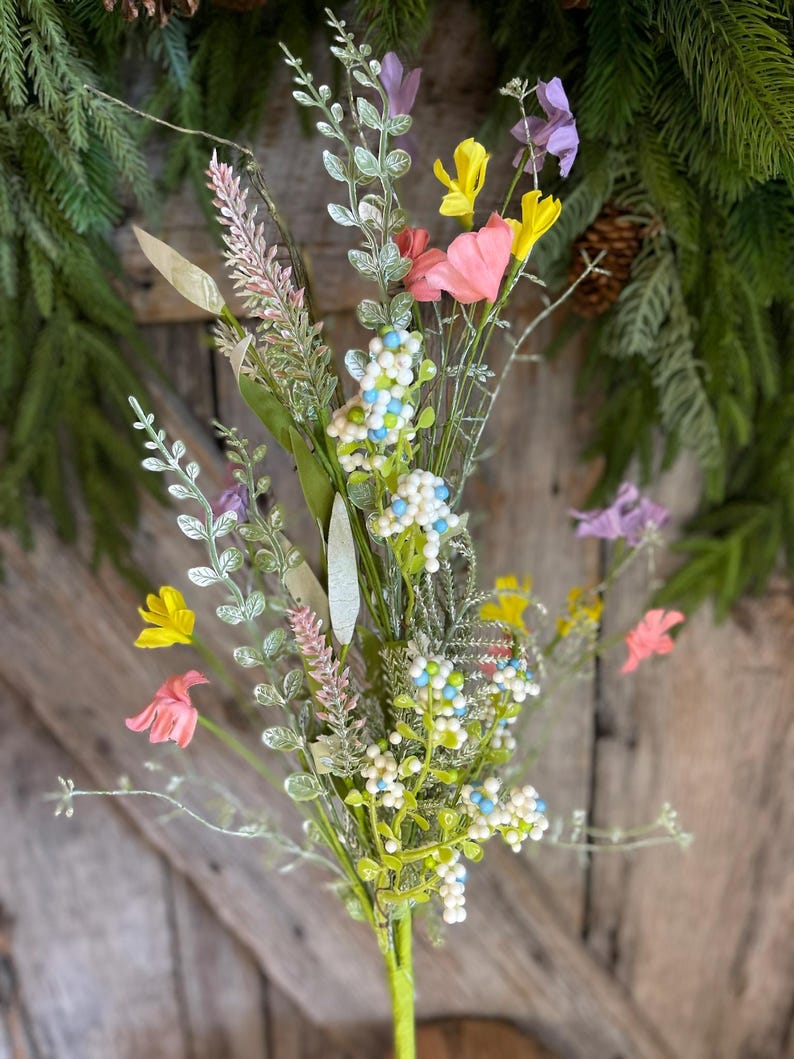 60919, 23" Spring Floral Spray, Floral Filler Supply, Wreath Supply ...
