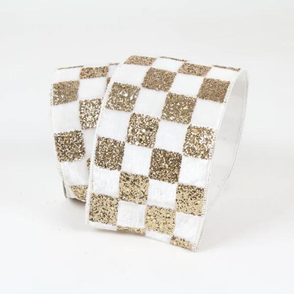 Gold and White Striped Ribbon - Etsy