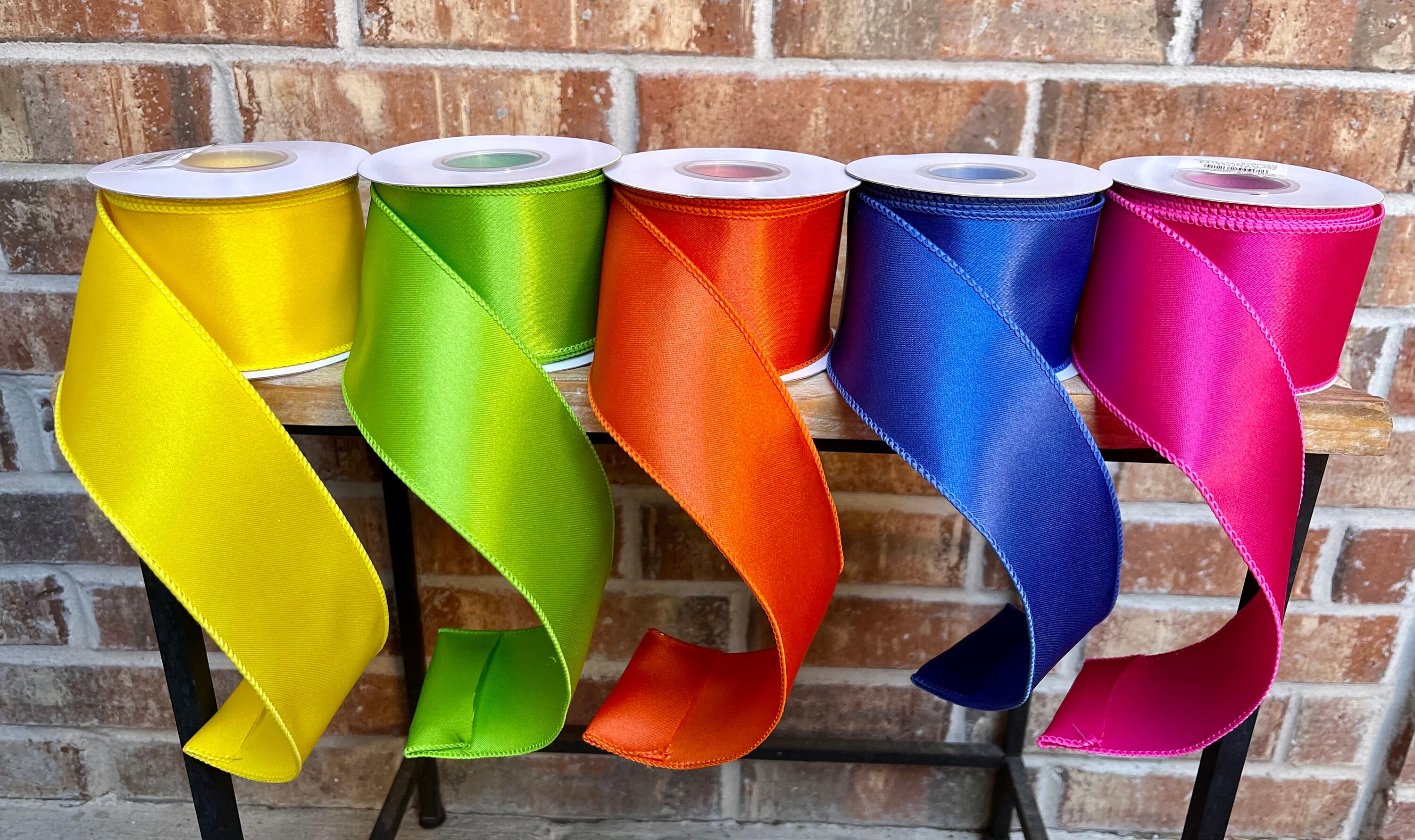 Wired Ribbon Colorful Ribbon Summer Ribbon 2.5 Inch Ribbon - Etsy