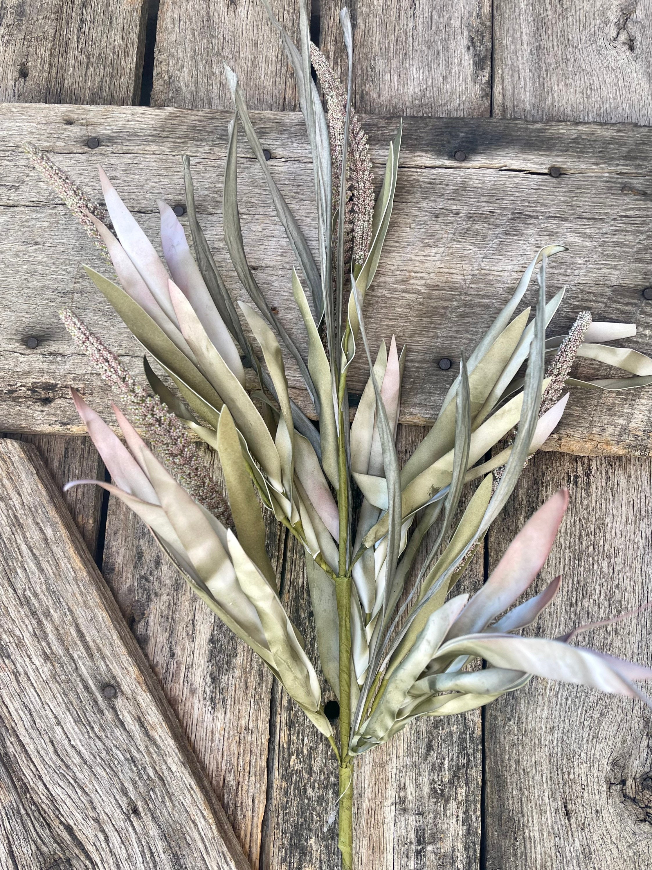 Fall sage heather bush, fall floral bush, fall bush, fall wheat filler ...