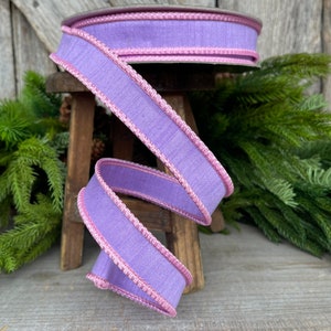 1" Lavender Sherbert Cord Ribbon, Farrisilk Ribbon, Purple Pink Ribbon ...