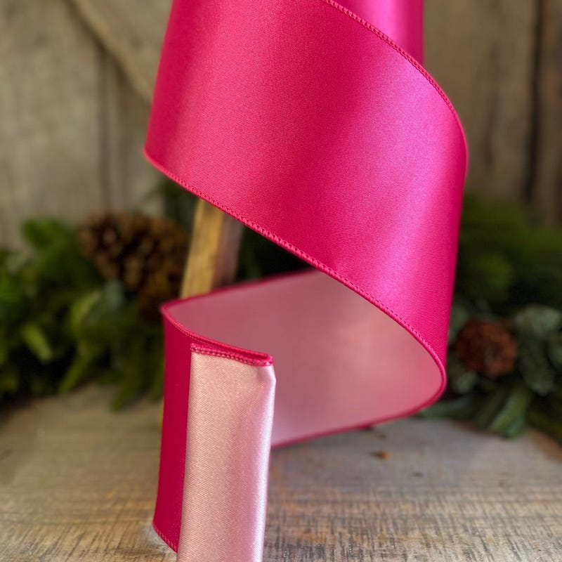 Pink Wired Ribbon - Etsy