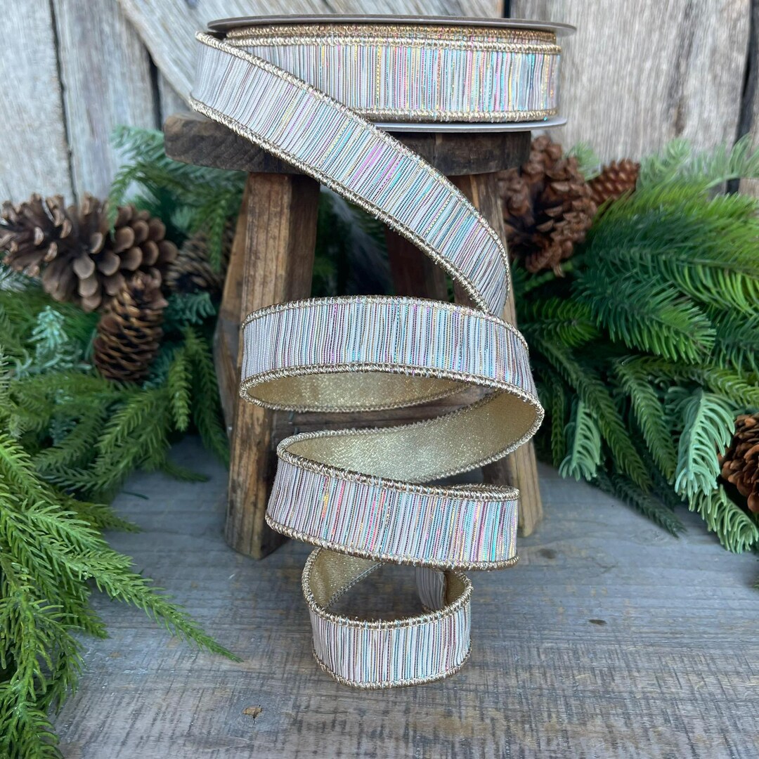 1" Tinsel Ribbon, Farrisilk Ribbon, Rainbow Ribbon, Colorful Ribbon ...