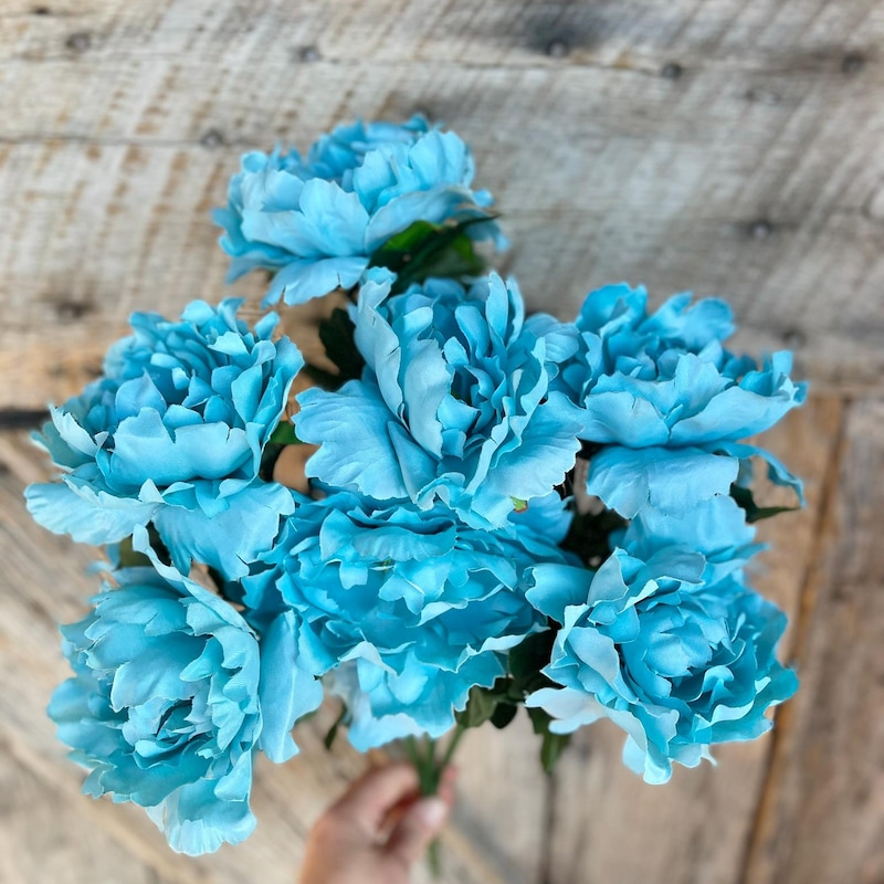 Turquoise Artificial Flowers - Etsy