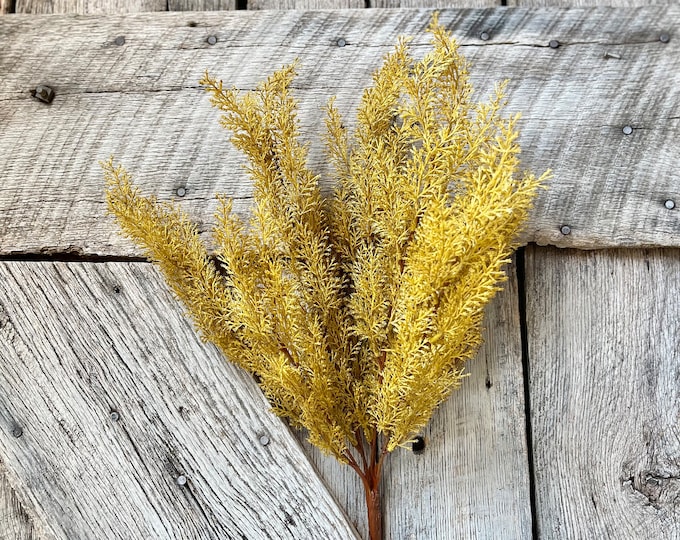 Yellow Sorghum Bush, Fall Greenery Bush, Yellow Fall Bush, Wreath ...