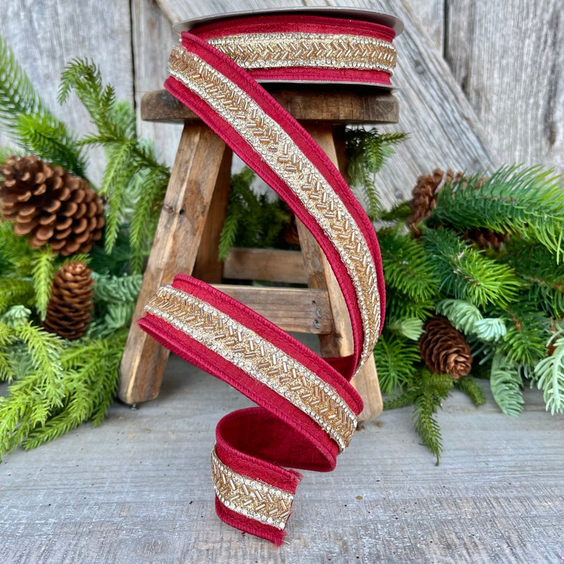 Maroon Ribbons - Etsy