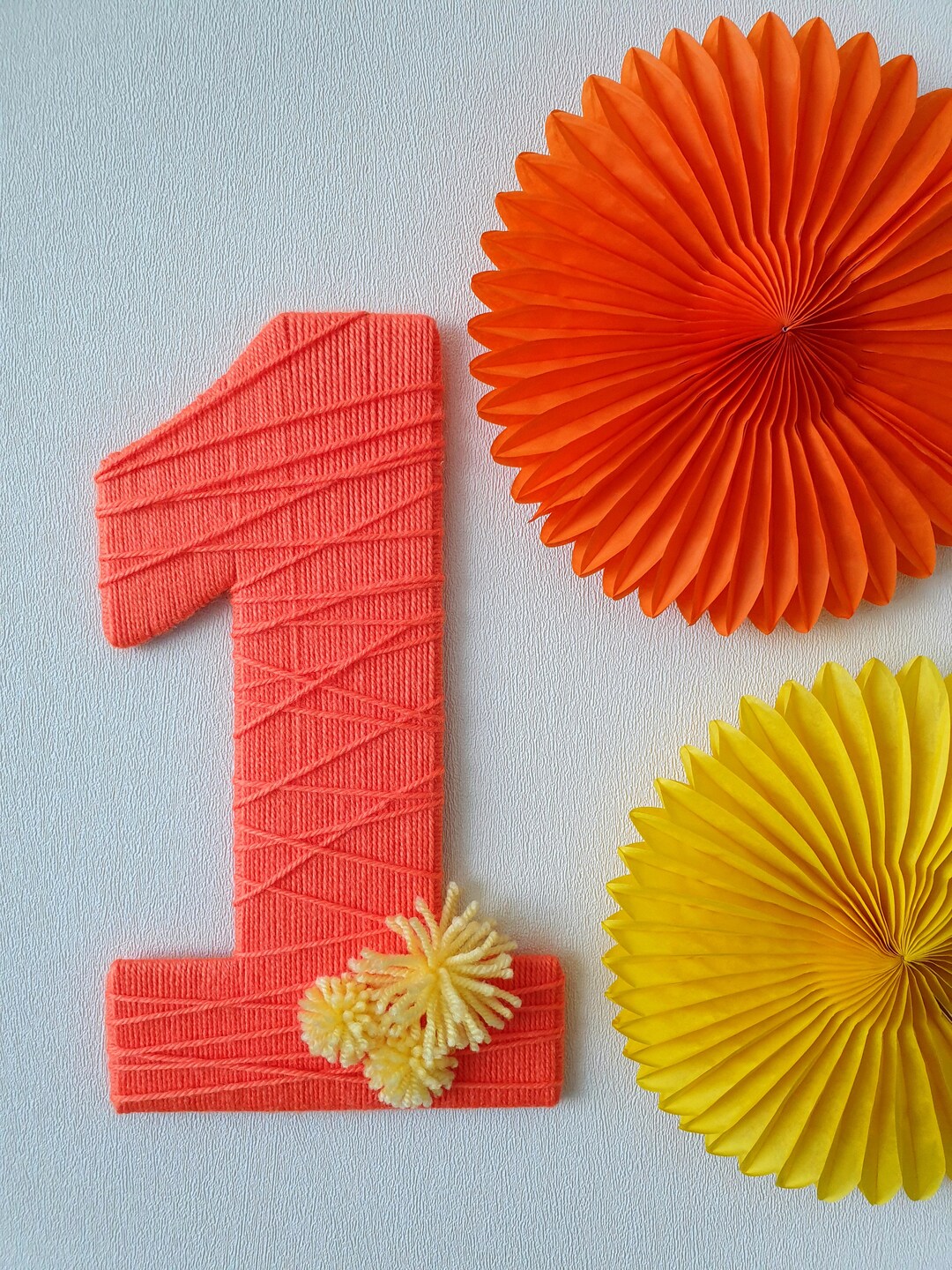 Birthday Number Orange/number Photo Prop/party Decoration/birthday ...