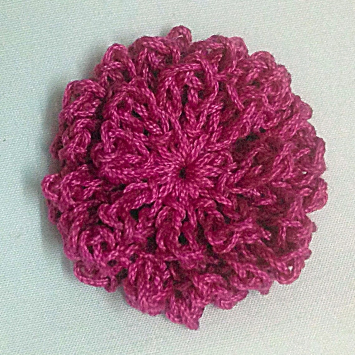 Crochet Flower Pattern. Fluffy Flower Pattern, Photo Tutorial. Hawaiian ...