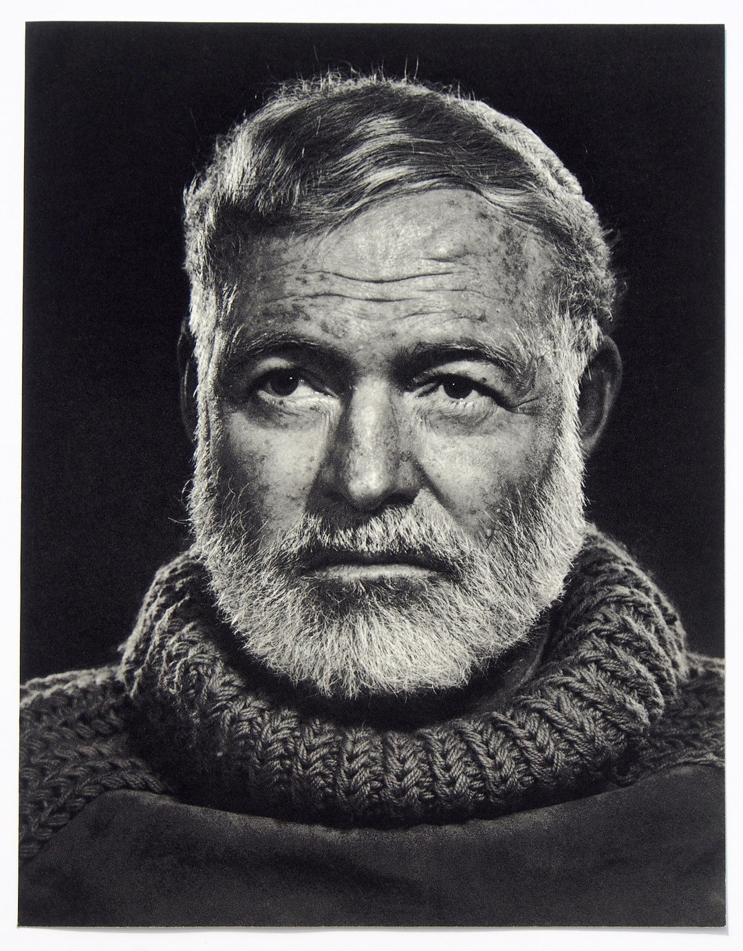 Vintage Yousuf KARSH Photogravure Portrait of Ernest Hemingway Printed ...
