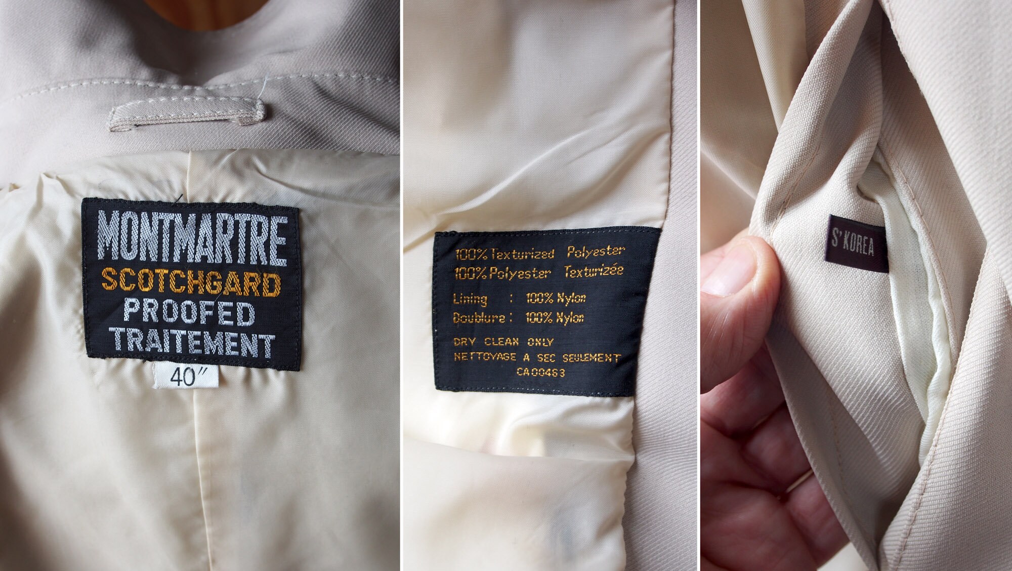 Vintage 70s Mens MONTMARTRE Pink Panther Detective-style Trench Coat ...