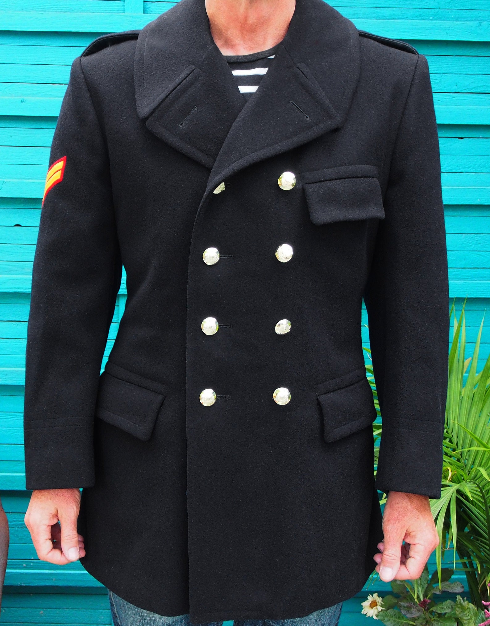 Vintage 1966 RCMP Officer's Wool Pea Jacket Royal Canadian | Etsy