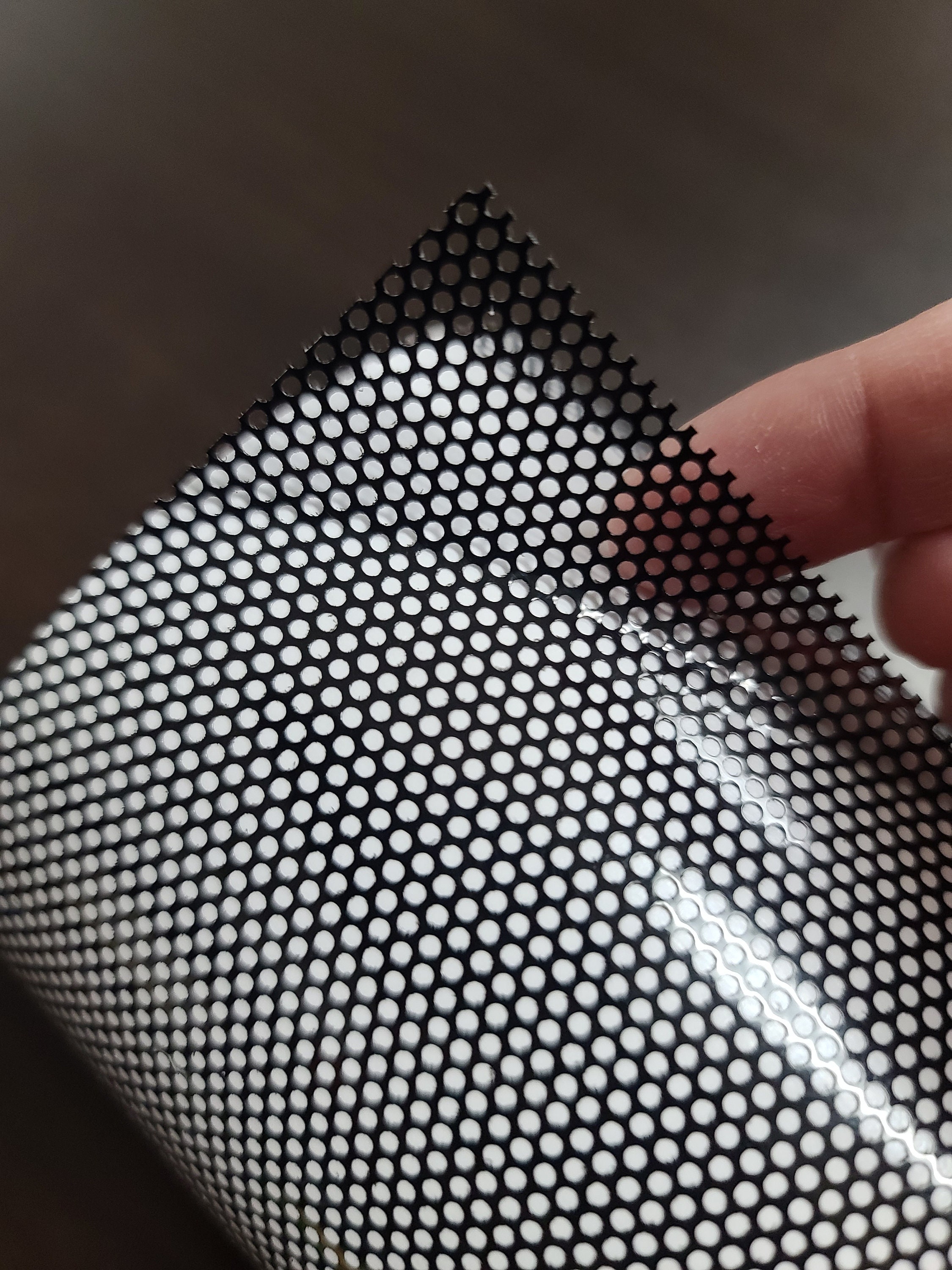 Perforated BLACK One Way Vision Printing Media Window Vinyl Sticker ...