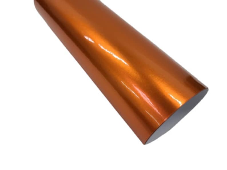 Gloss Glossy Copper Orange Self Adhesive Vinyl Car Wrap Bubble Free Air ...
