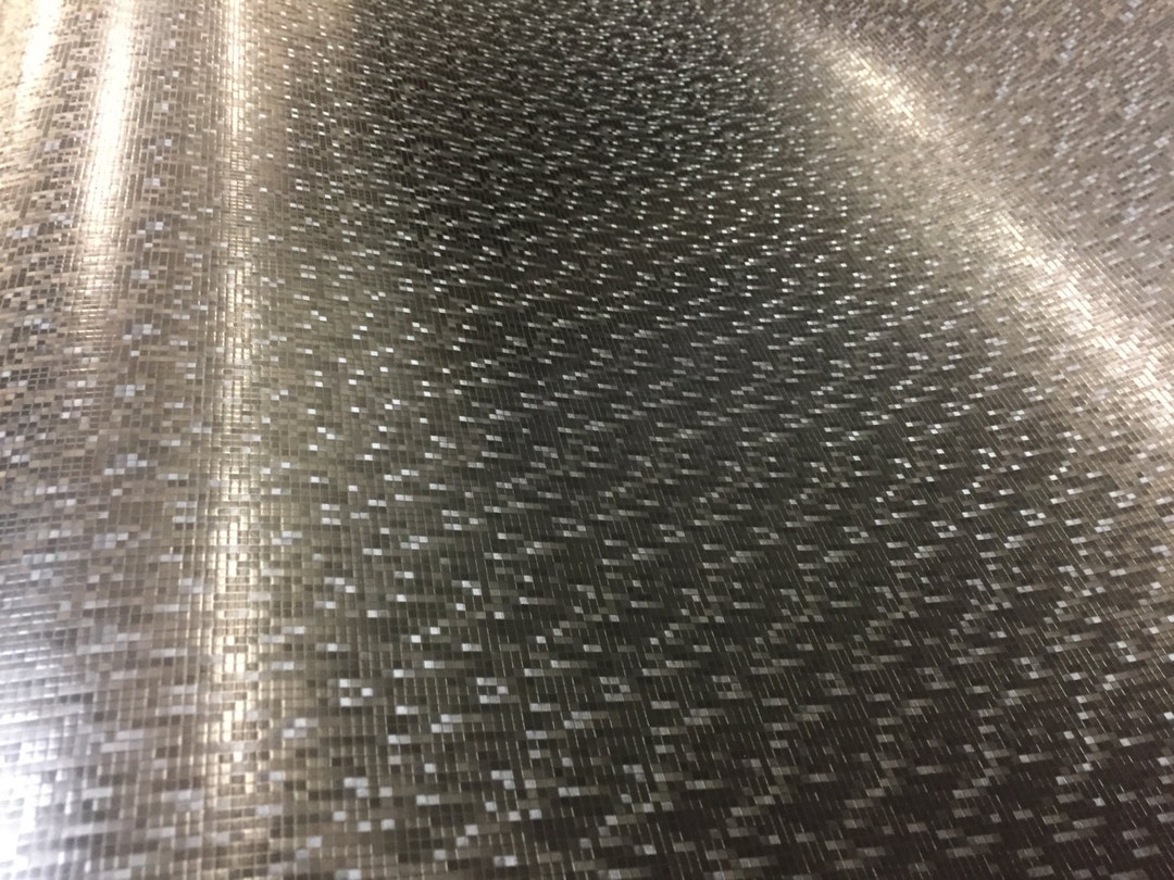 Gloss Black 3D Grid Small Square Pattern Self Adhesive Backed Vinyl Car ...