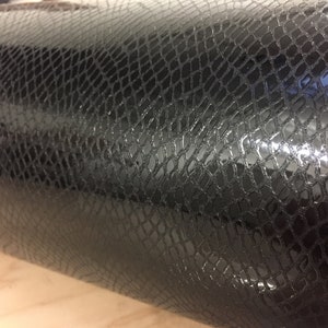 Faux Snake Skin Black Vinyl Car Wrap Self Adhesive Backed Sticker Air ...