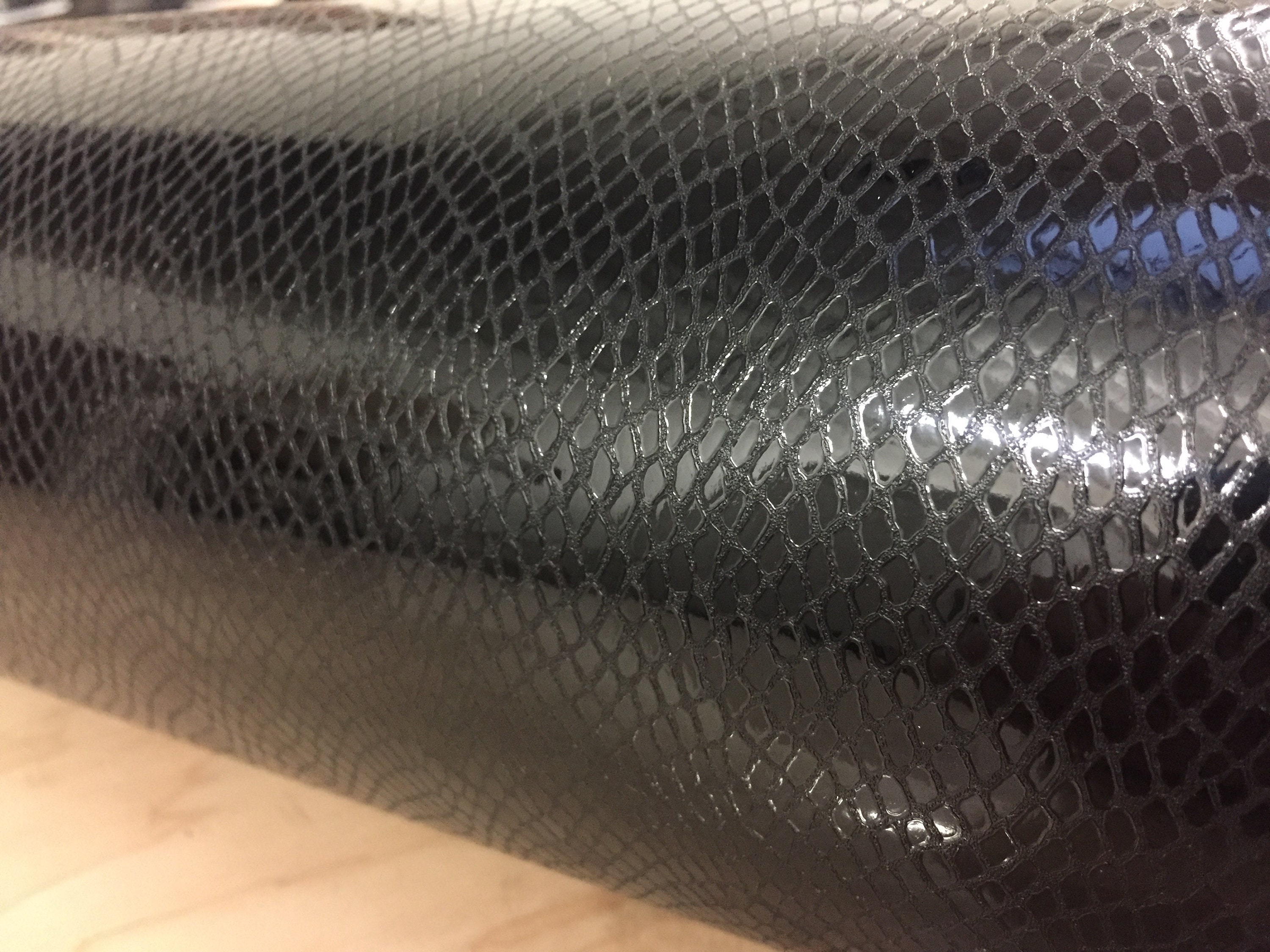 Faux Snake Skin Black Vinyl Car Wrap Self Adhesive Backed Sticker Air ...