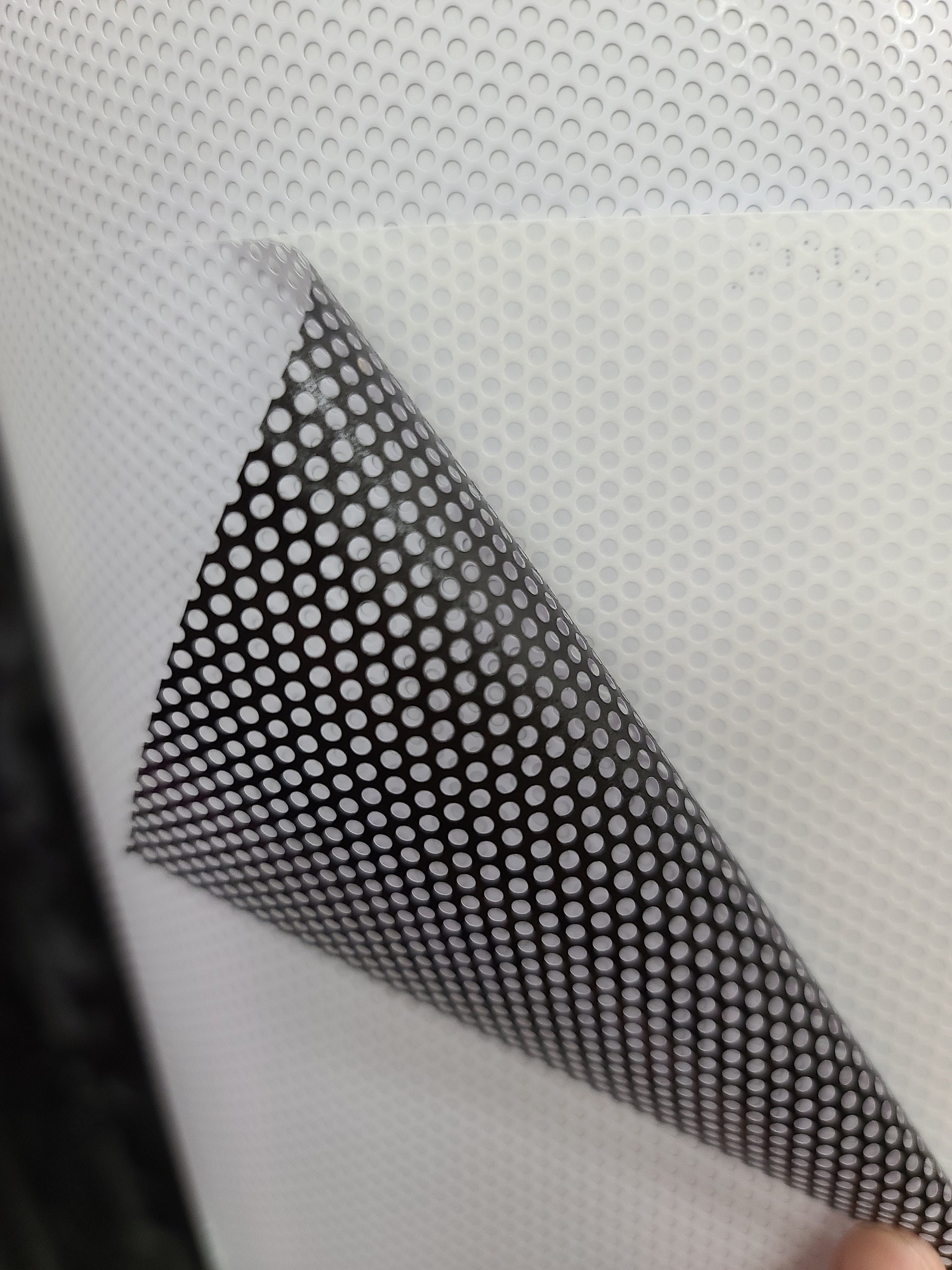 Perforated White One Way Vision Printing Media Window Vinyl Sticker ...
