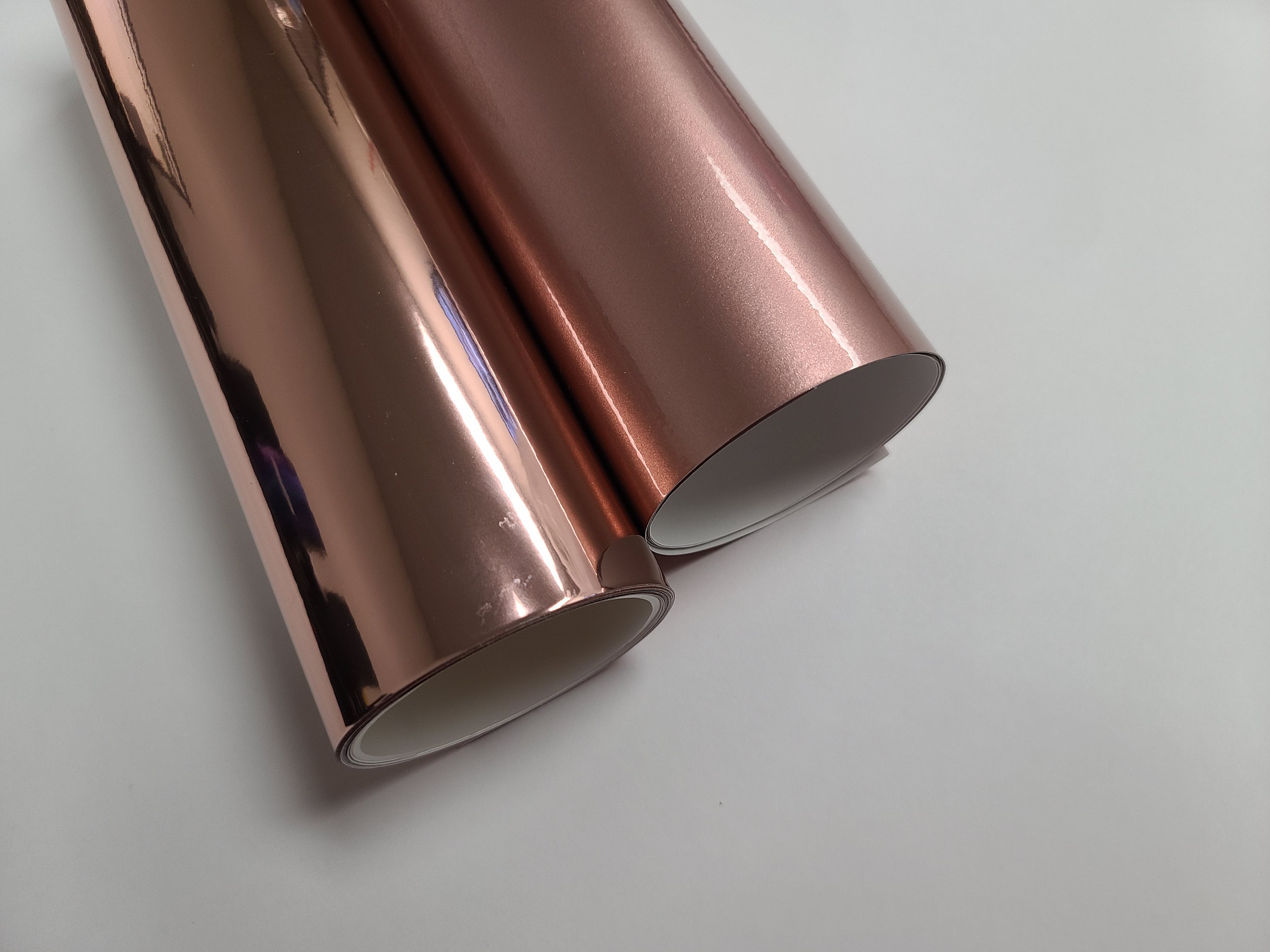 Chrome / Gloss Rose Gold Self Adhesive Bubble Free Vinyl Car Wrap ...