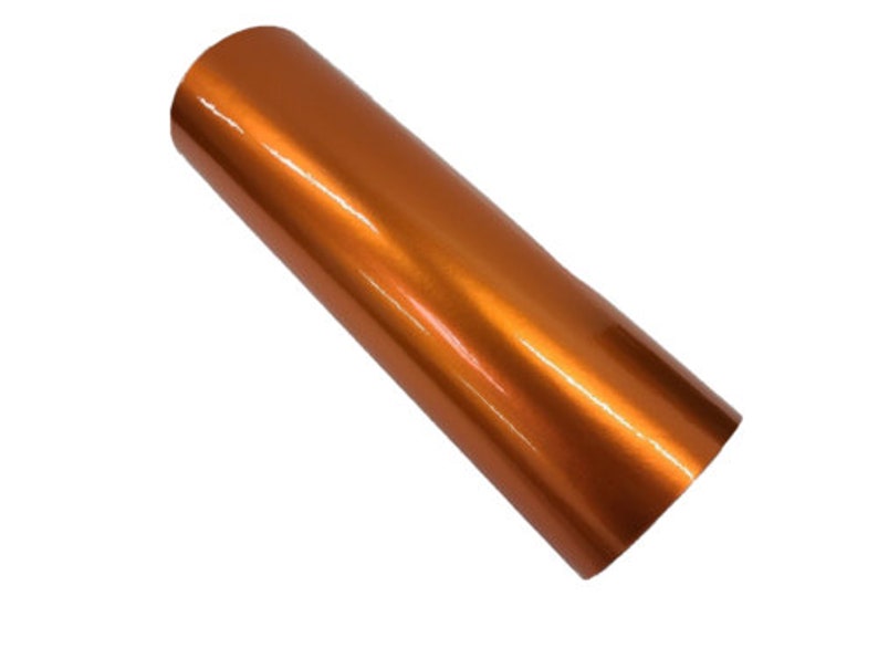 Gloss Glossy Copper Orange Self Adhesive Vinyl Car Wrap Bubble Free Air ...