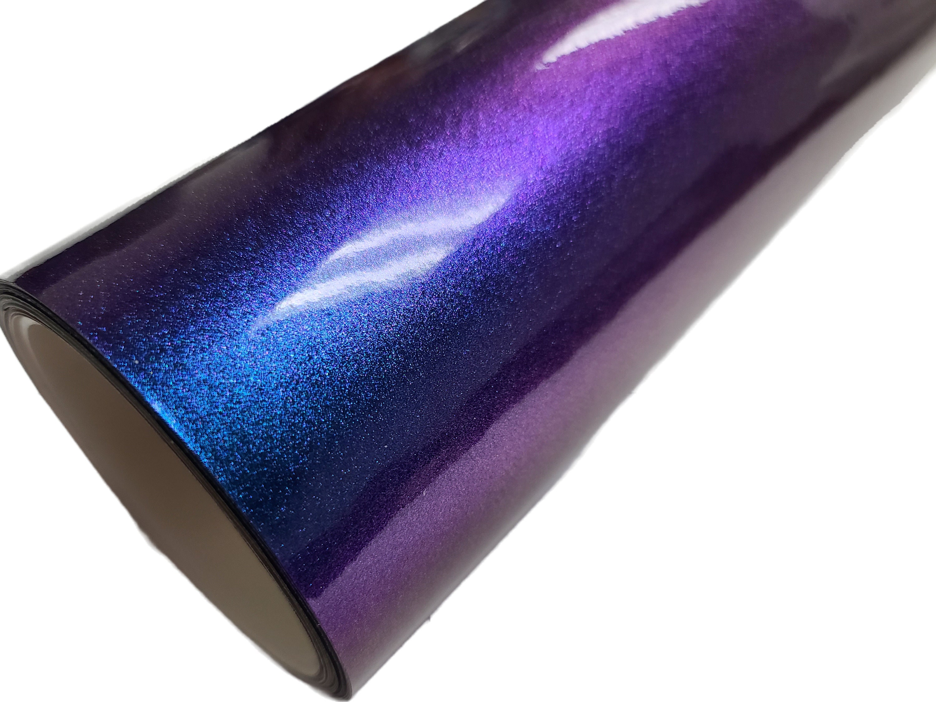 High Gloss Deep Purple Blue Metallic Flip Self Adhesive Bubble Free ...