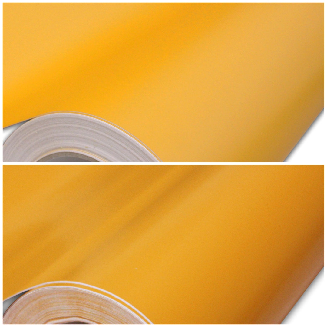 Gloss Matte Yellow Vinyl Car Wrap Air Release Bubble Free Self Adhesive ...