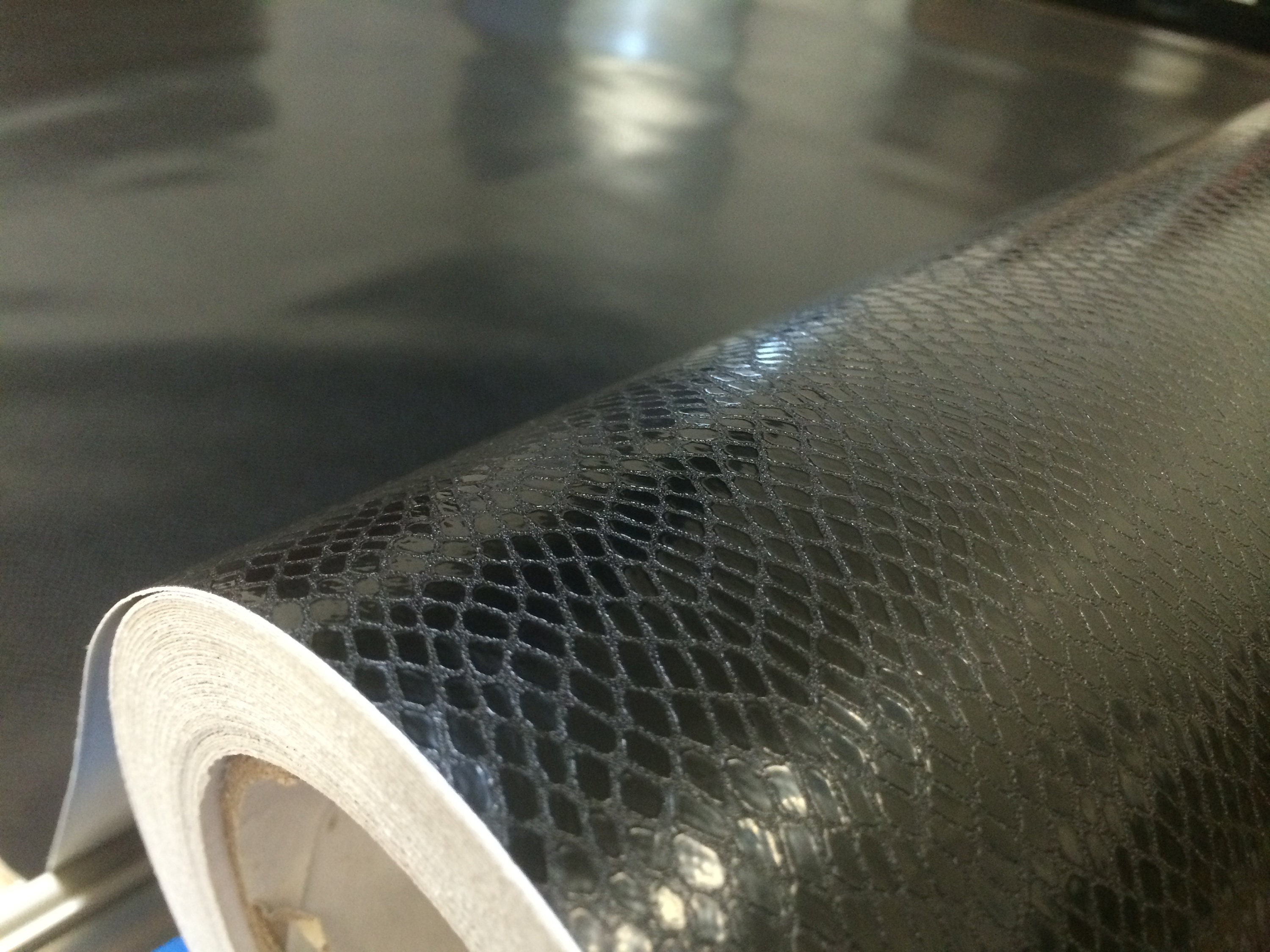 Faux Snake Skin Black Vinyl Car Wrap Self Adhesive Backed Sticker Air ...