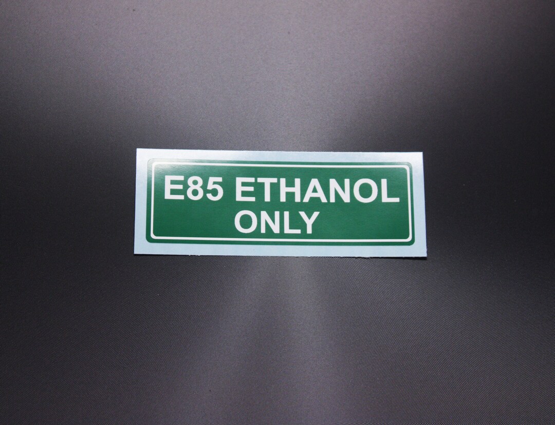Warning Label E85 Ethanol Only Gas Gasoline Truck Fuel Tank Sticker ...
