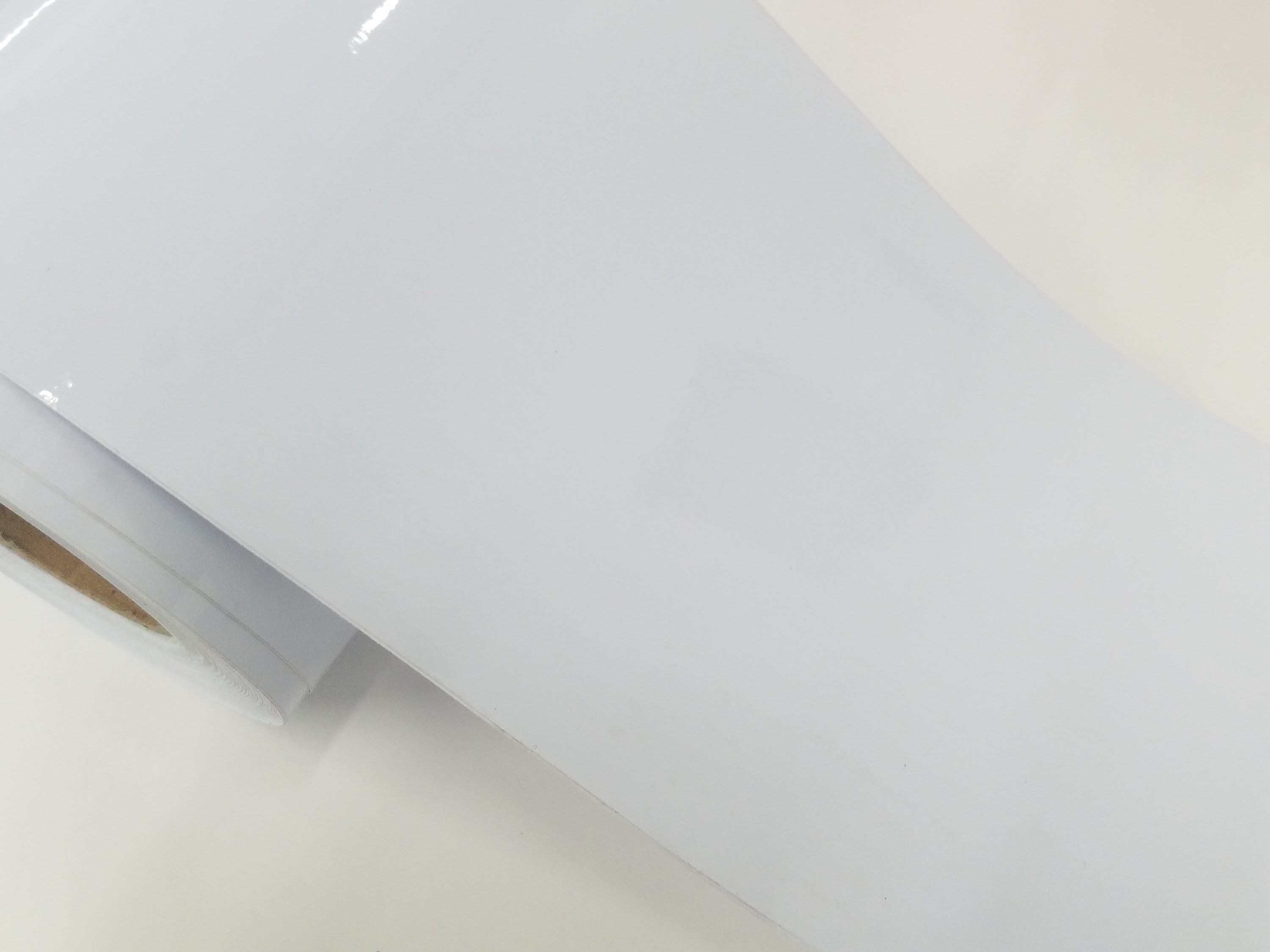 Gloss Glossy White Intermediate Cutting Craft Vinyl 12" Permanent Self ...