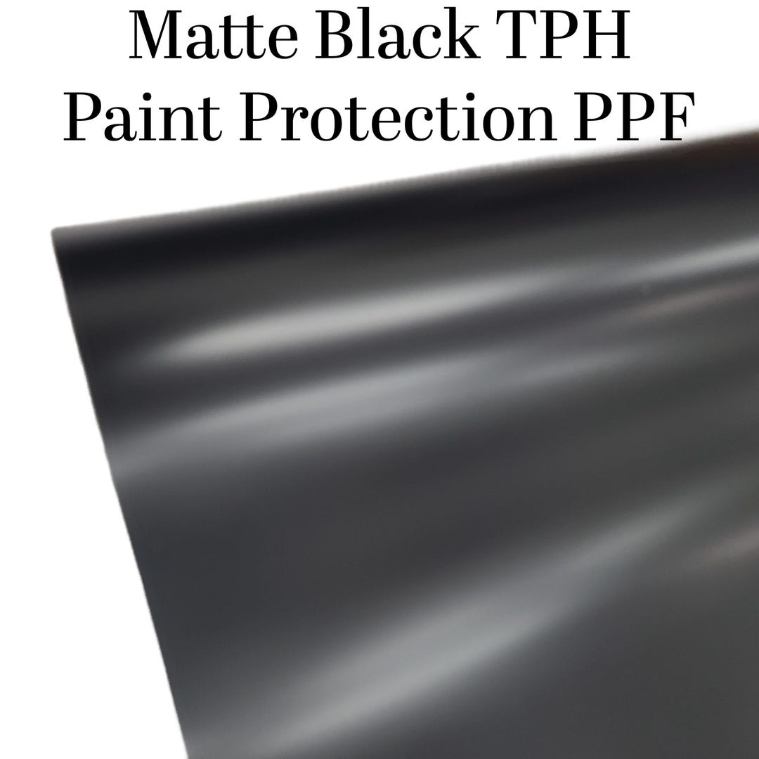 Matte Flat Black Paint Protection Film TPH Bra Shield PPF Car Vehicle ...